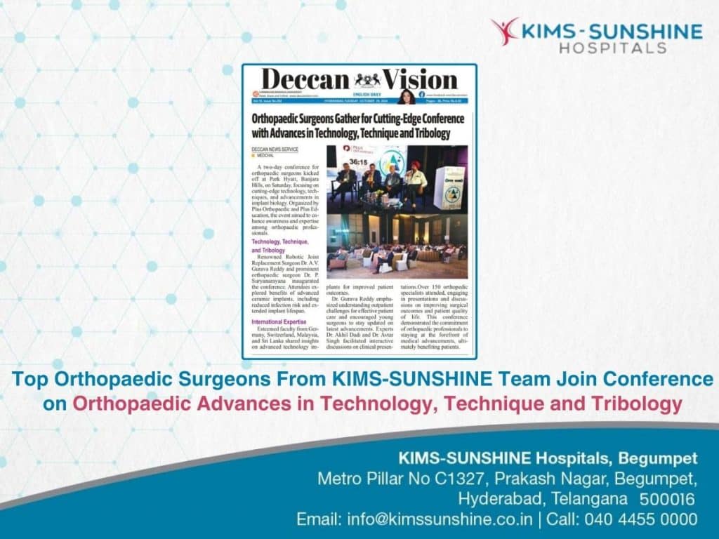 Top Orthopaedic Surgeons From KIMS-SUNSHINE Team Join Conference on ...