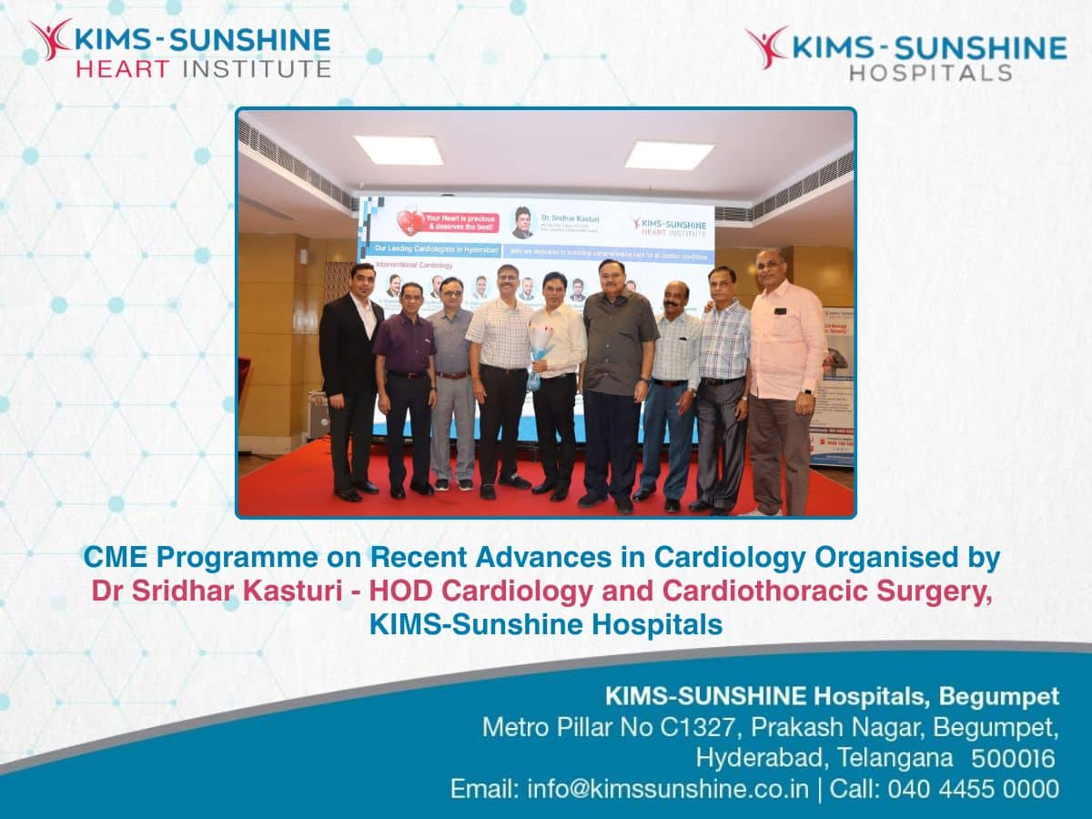 CME Programme on Recent Advances in Cardiology Organised by Dr Sridhar Kasturi – HOD Cardiology ...