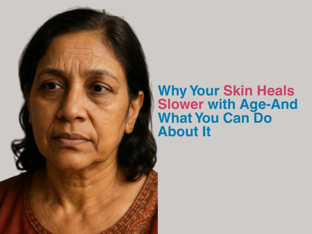 Why your skin heals slower with age- Causes & Solutions